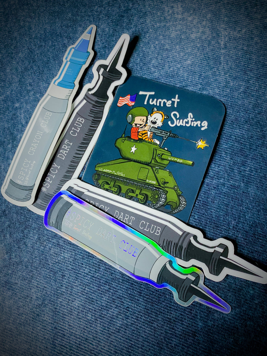 Stickers & Patch – Turret Surfing